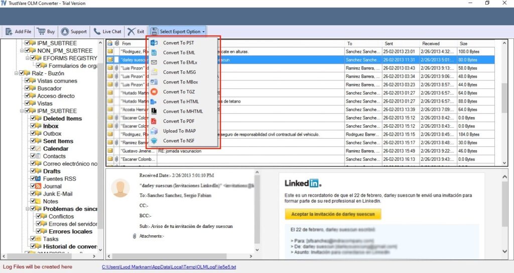 Import Mac OLM to IMAP- 100% Accuracy - Convert OLM File to IMAP